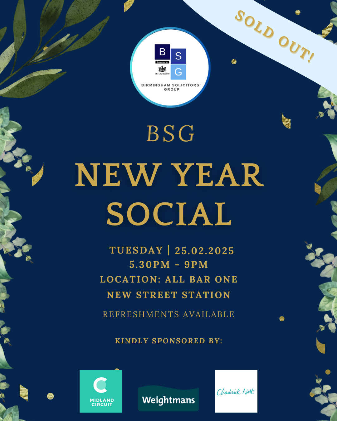 BSG New Year Social – Birmingham Solicitors' Group